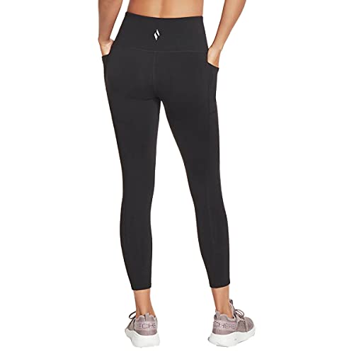 Skechers Women's GO Walk High Waisted 7/8 Legging, Black, Medium