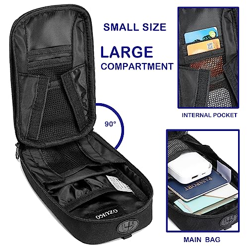 OZUKO Travel Sling Bag for Men Women,Large Capacity Multipurpose Chest Bag and Mini Crossbody Phone Bag