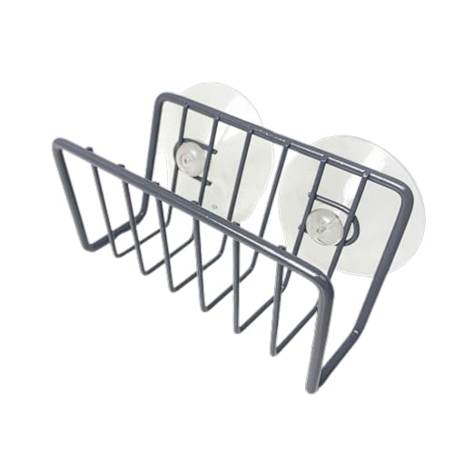 Jesscasday Kitchen Sink Drain Rack Hollow Draining Holder Metal Wrought Iron Shelf for Bath Dishwashing Cloth Soap Collection