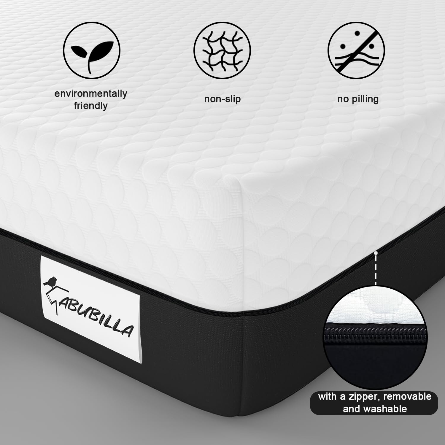 LIYIH 10 Inch Full Mattress, Memory Foam Mattress, Guest Room Mattress,Suitable for Camping Mattresses, Memory Foam Topper Cooling Mattress CertiPUR-US Certification【 New Version】