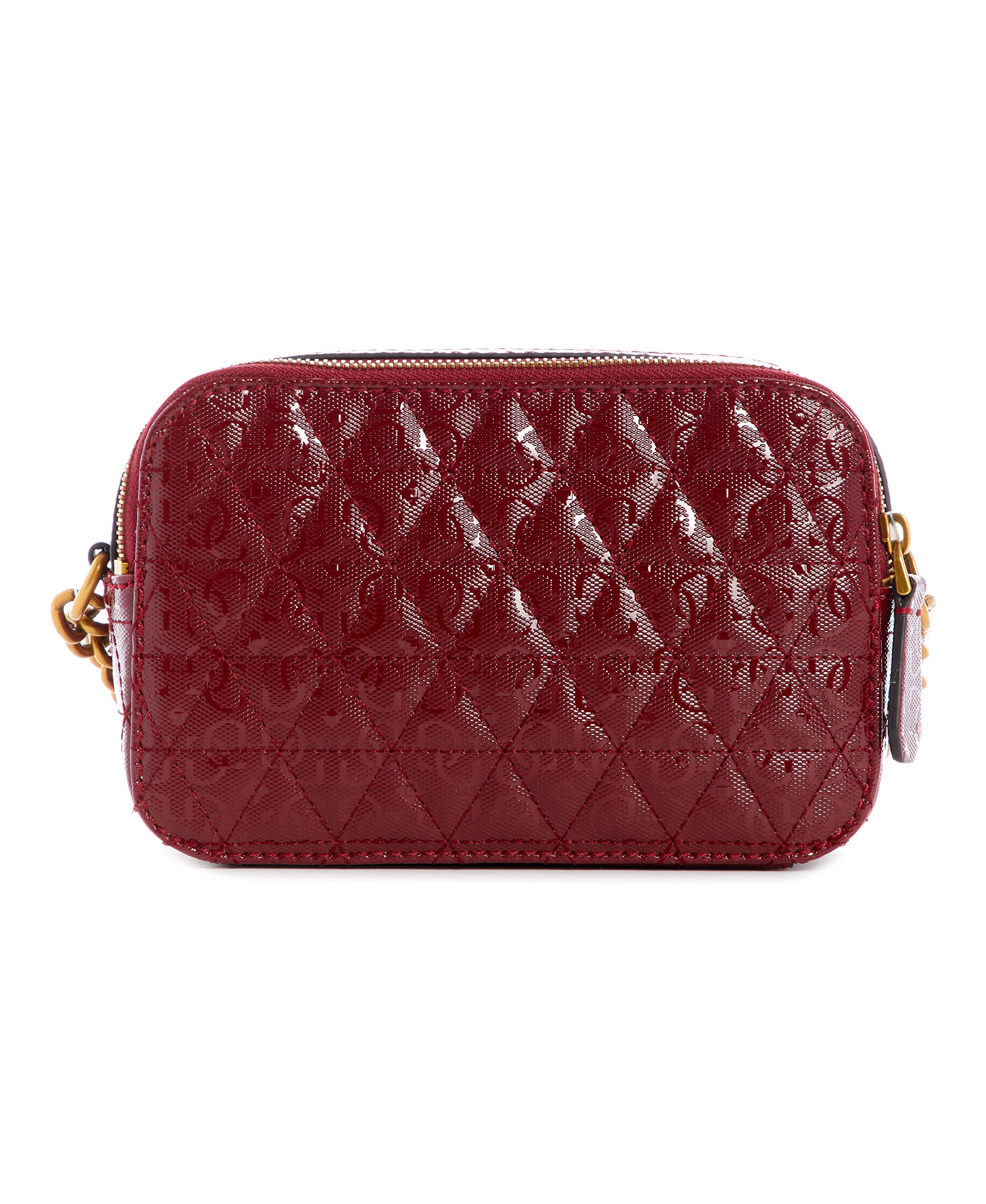 GUESS womens Noelle Crossbody Camera, Merlot, One size US