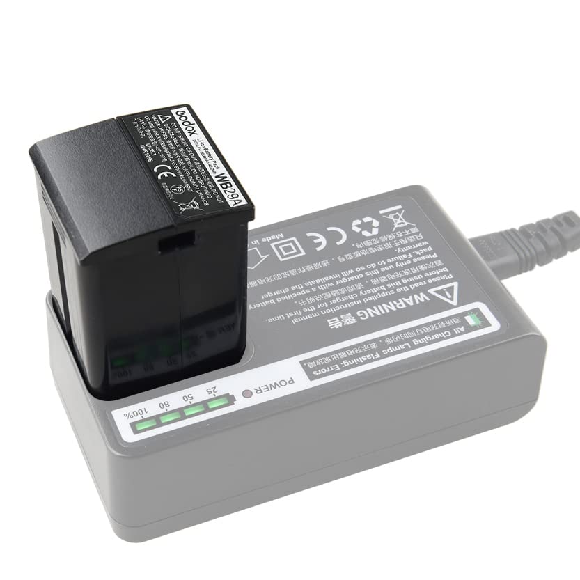 GODOX WB29A WB29B Lithium Battery Replacement for AD200 Pro AD200 AD300 Pro Strobe Flash, 14.4V 3000mAh Li-ion Battery Pack, No Need to Worry Energy Supply