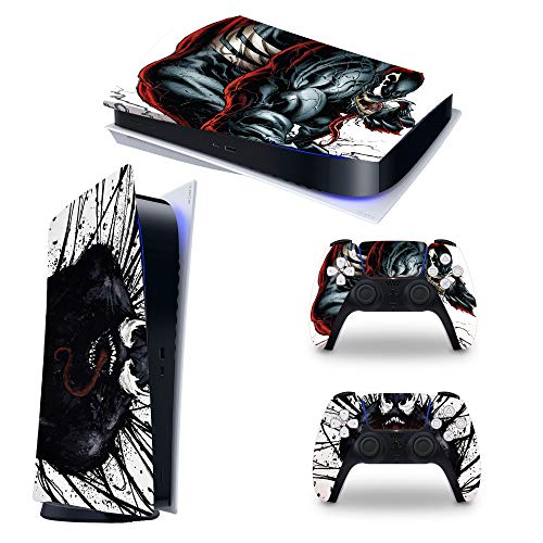Evil Hero - PS5 Standard Edition Skin Console and 2 Controller, Vinyl Decal Sticker Full Cover Protective