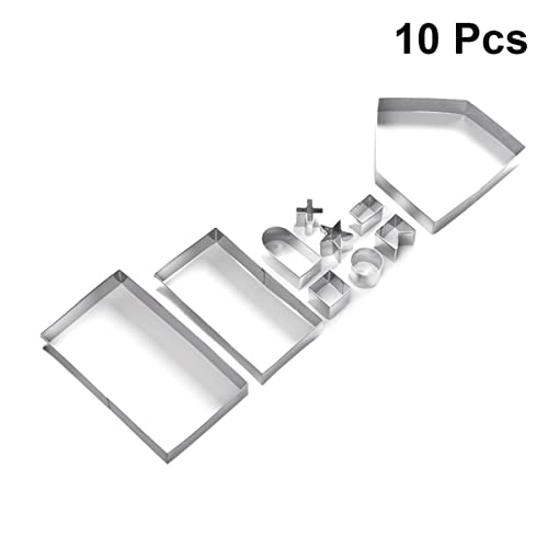 Hemoton 20 Pcs Christmas Baking Cutters Gingerbread House Cookie Cutter Chocolate House Cutter Stainless Steel Cookie Cutter Cookie Molds Christmas Cake Mould Small Cake Mold 3d
