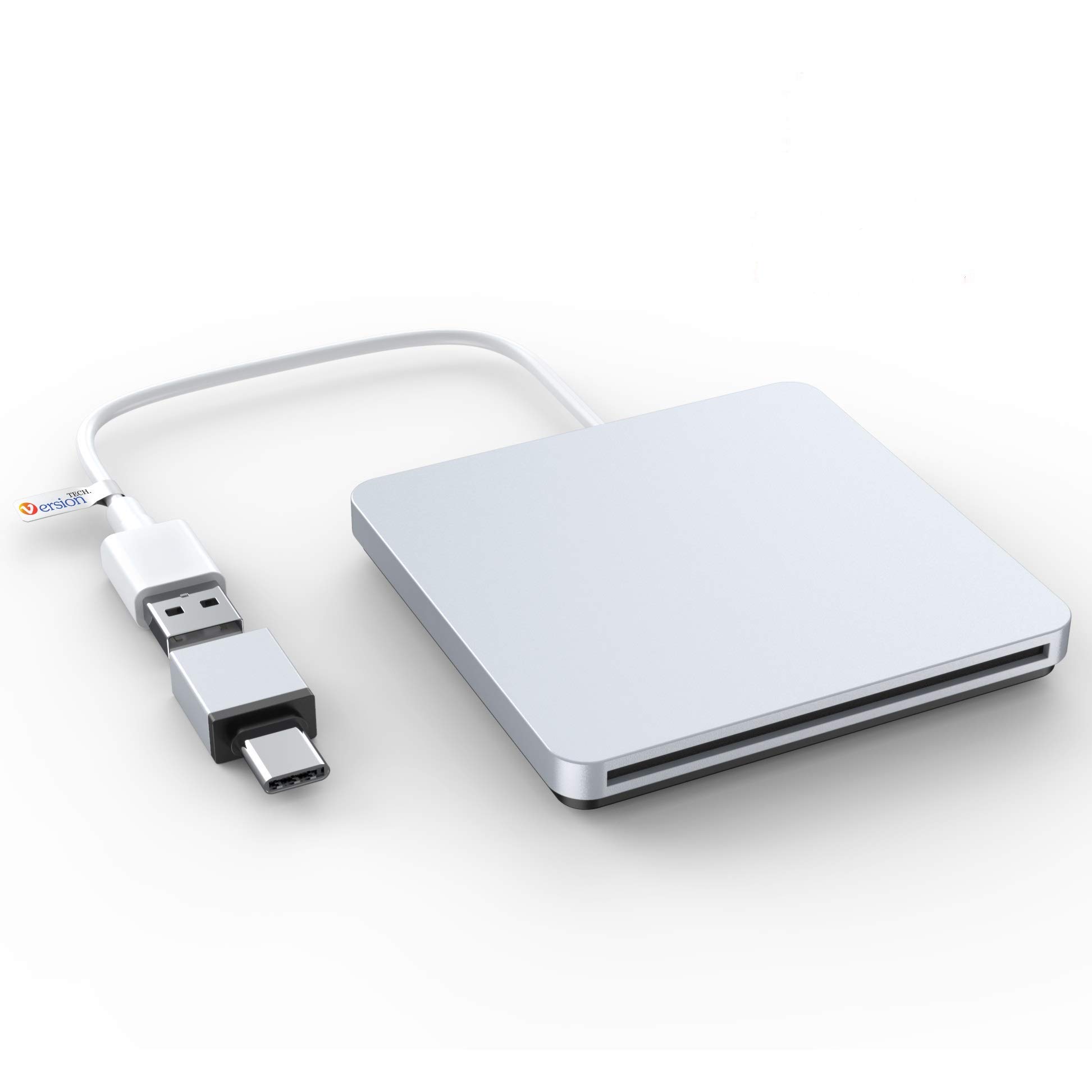 External DVD CD Drive, USB C USB External Superdrive Burner Optical Drive CD RW DVD RW Disc Duplicator Compatible with Mac MacBook Pro Air iMac and Laptop
