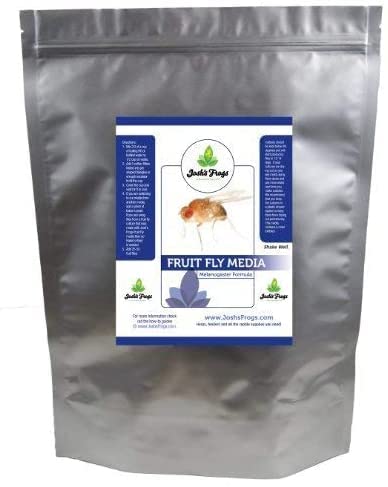 Josh's Frogs Melanogaster Fruit Fly Culturing Kit with Media, Vented Cups, and Excelsior (Large)