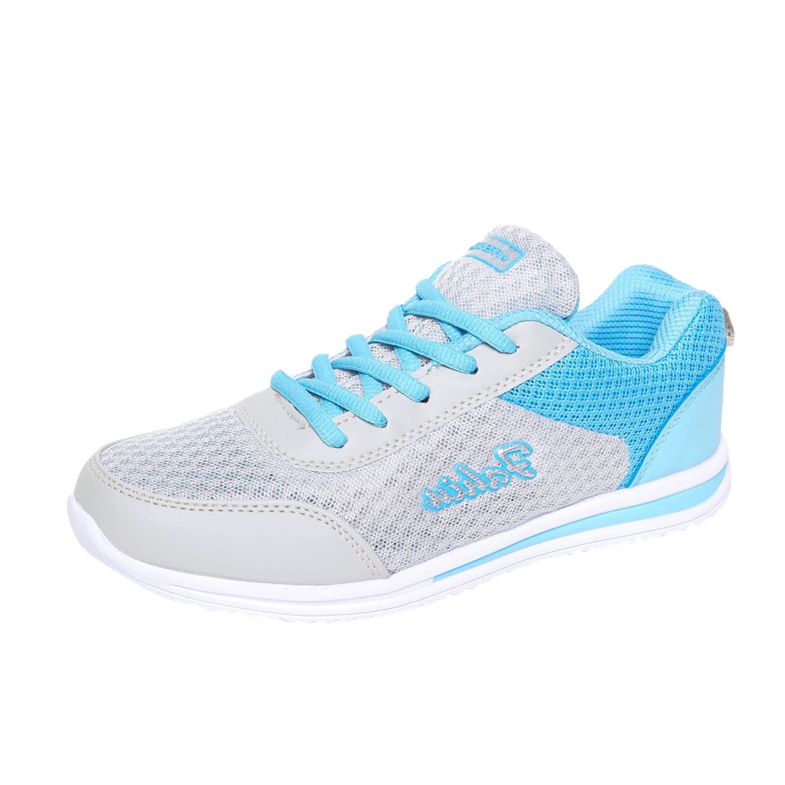 for Women's Breathable On Slip Casual Fashion Mesh Shoes Women's Womens Sneaker Roller Skates Sky Blue