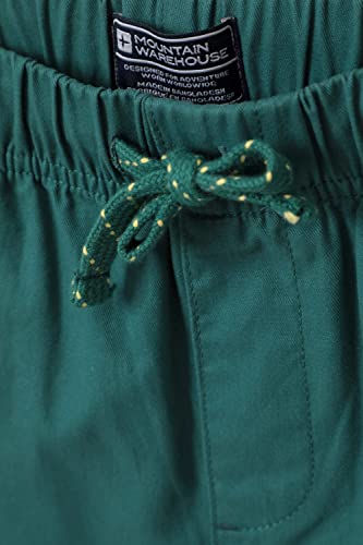 Mountain Warehouse Waterfall Girls Shorts - Durable Kids Hot Pants Green 9-10 Years