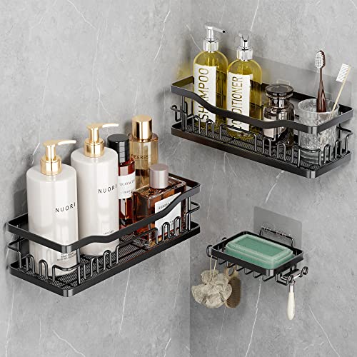 RTOGM 3pcs Replacement Adhesives Shower Shelves, Asin: B0BD52JVP2, 2pcs Long Adhesive for Shower Shelves & 1pc Short Adhesive for Soap Holder