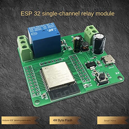 LIZZOT One Channel Relay ESP32-WROOM Development Board Single Relay Module DC 7-60V Power Supply Appliance Accessories