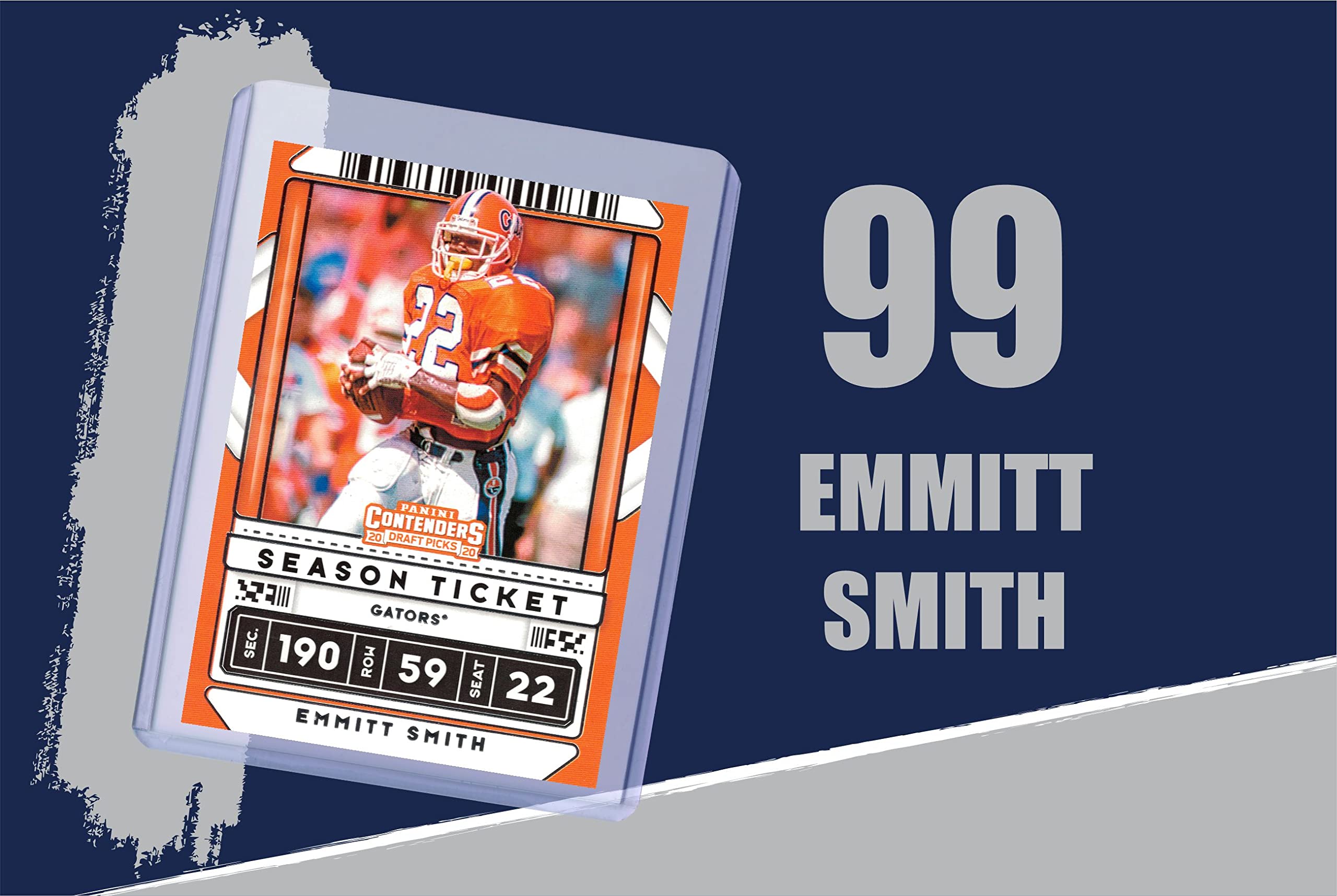 Emmitt Smith Football Cards (5) Assorted Bundle - Dallas Cowboys Trading Card Gift Set