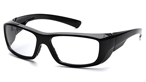 PYRAMEX SB7910D20 Pyramex Clear Safety Reader Glasses, Scratch-Resistant,Black Frame