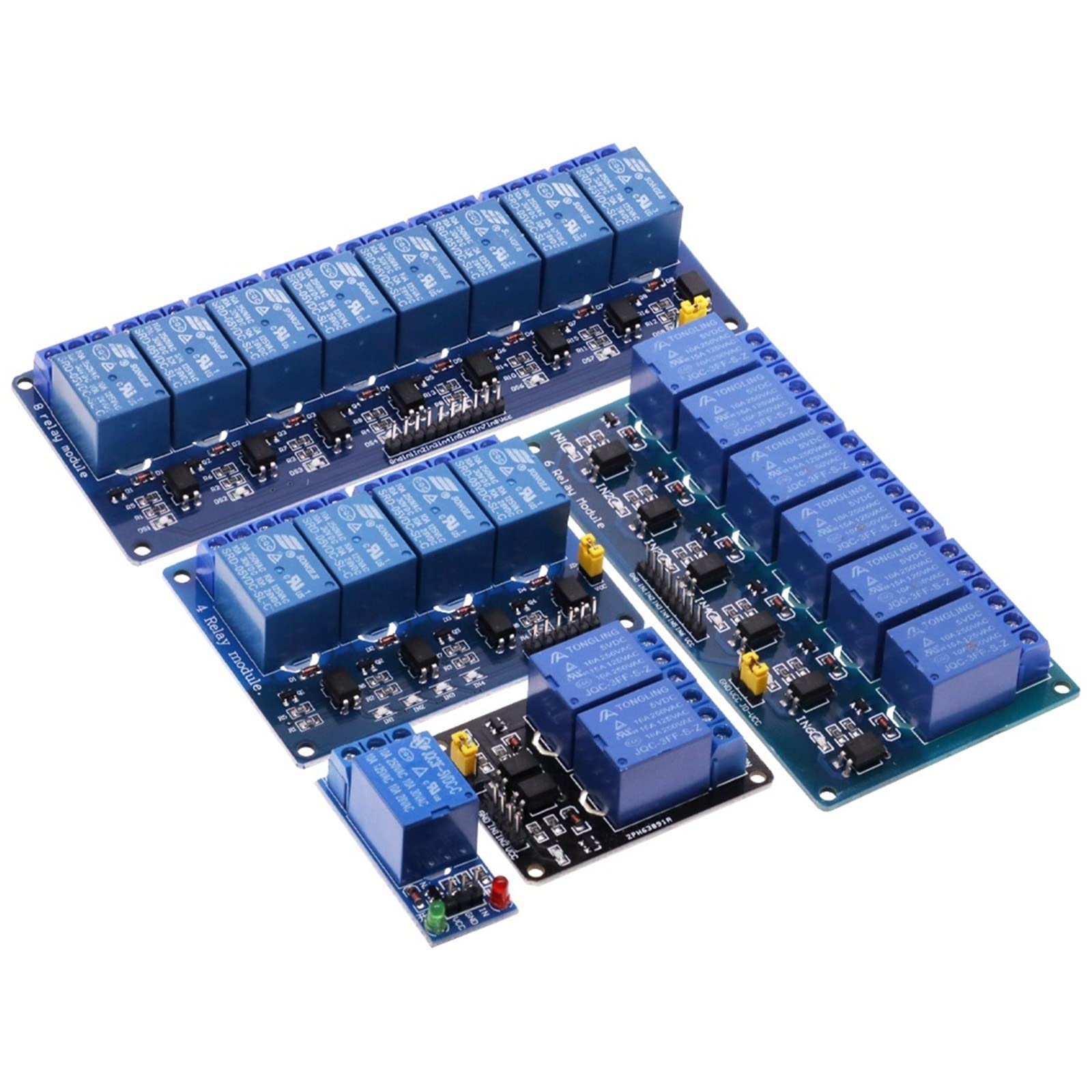 ILAME 1 2 4 6 8 Channel DC 5V Relay Module One Way with Optocoupler Low Level Trigger Expansion Board for Arduino DIY Kit Raspberry Pi (Color : 5V, Size : 1 Chanel)