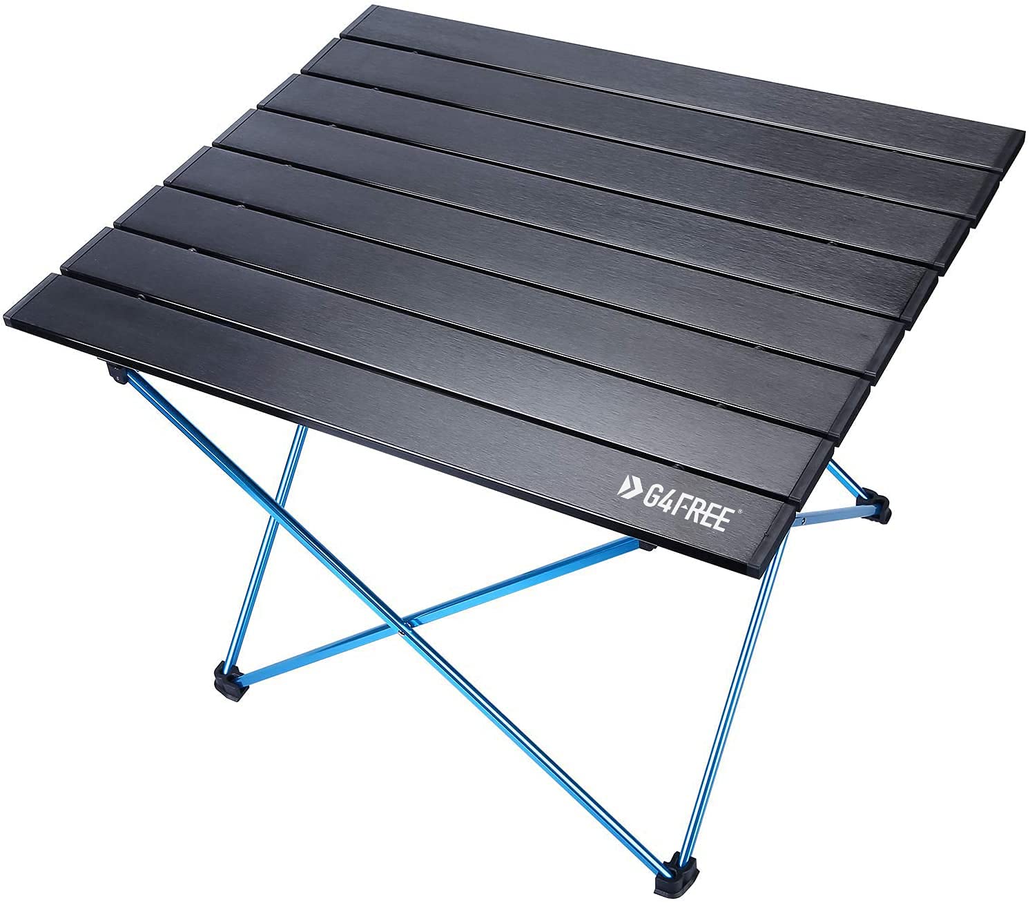 G4Free Lightweight Portable High Back Camp Chair Portable Camping Table with Aluminum Table