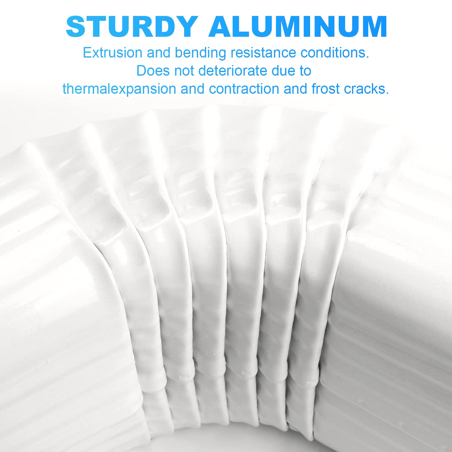 Downspout Gutter Elbow Style B 2" x 3" Angle is 75° White Aluminum 1pack