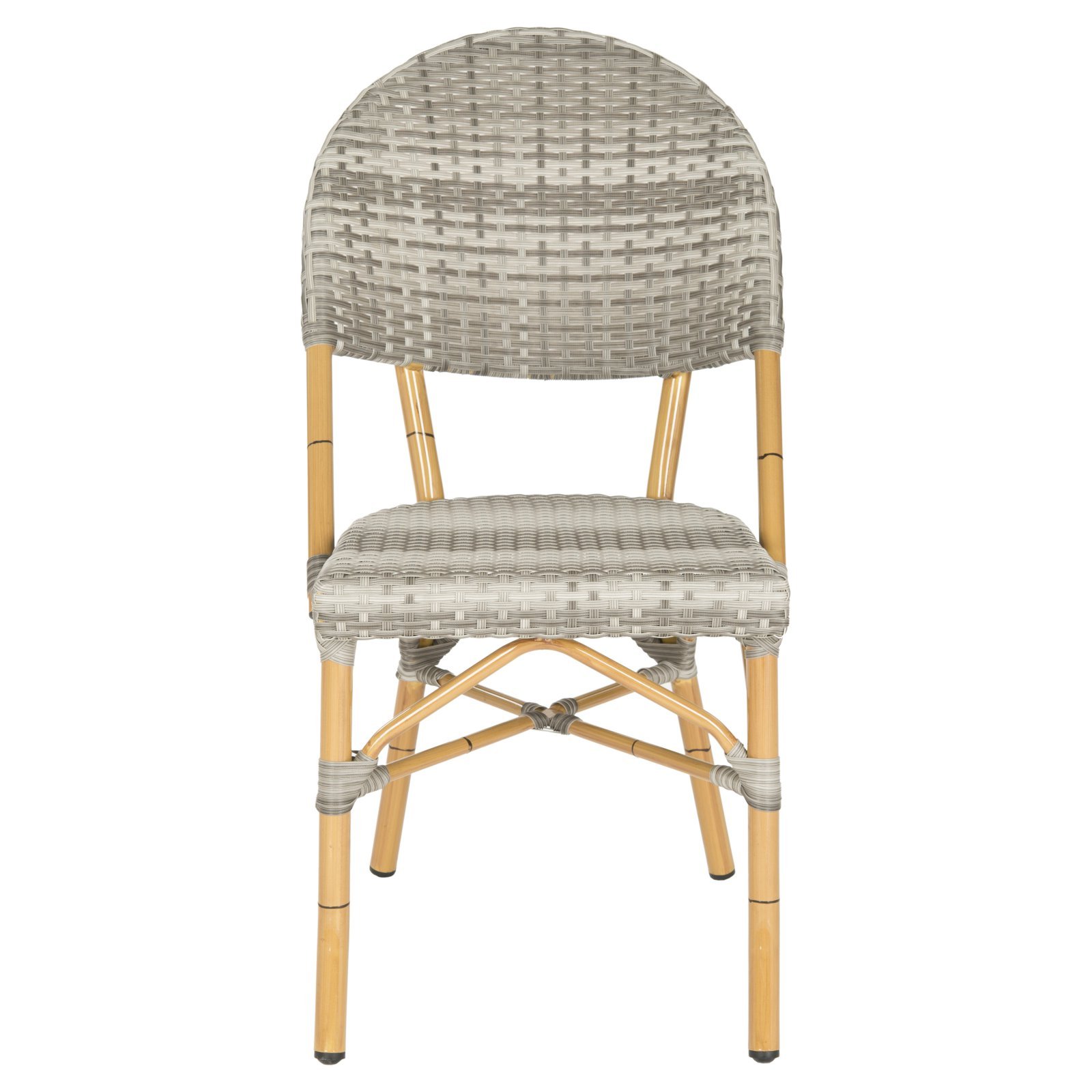 SAFAVIEH Home Collection Barrow Indoor/Outdoor, Set of 2, Brown Stacking Side Chair, 0