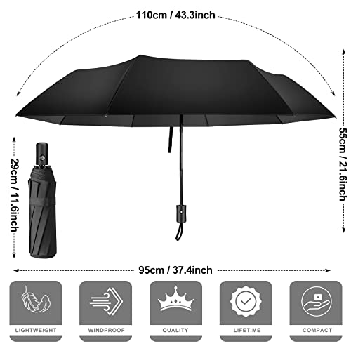 ZUOYOUZ Portable Travel Umbrellas for Rain Windproof,Portable, Automatic, Strong, Durable, Premium Grip, Vibrant Designs, Folding Perfect Car Umbrella, Golf Umbrella,and On-the-Go