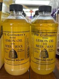 Old Craftsmen's Lemon Oil with Bees Wax Wood Furniture Polish 8oz