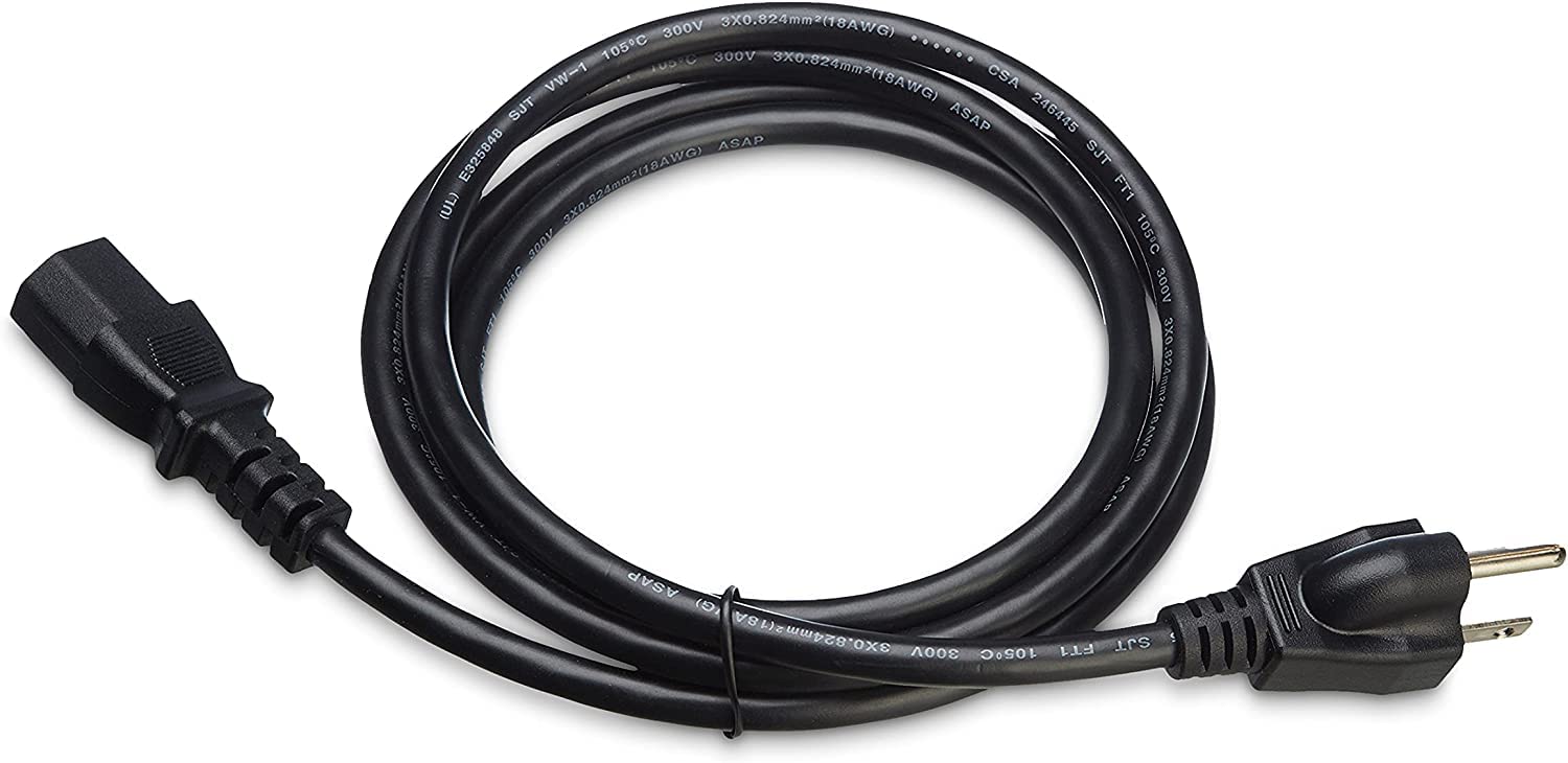 Xbox 360 3 Prong Notched Power Cable (Cord Only)