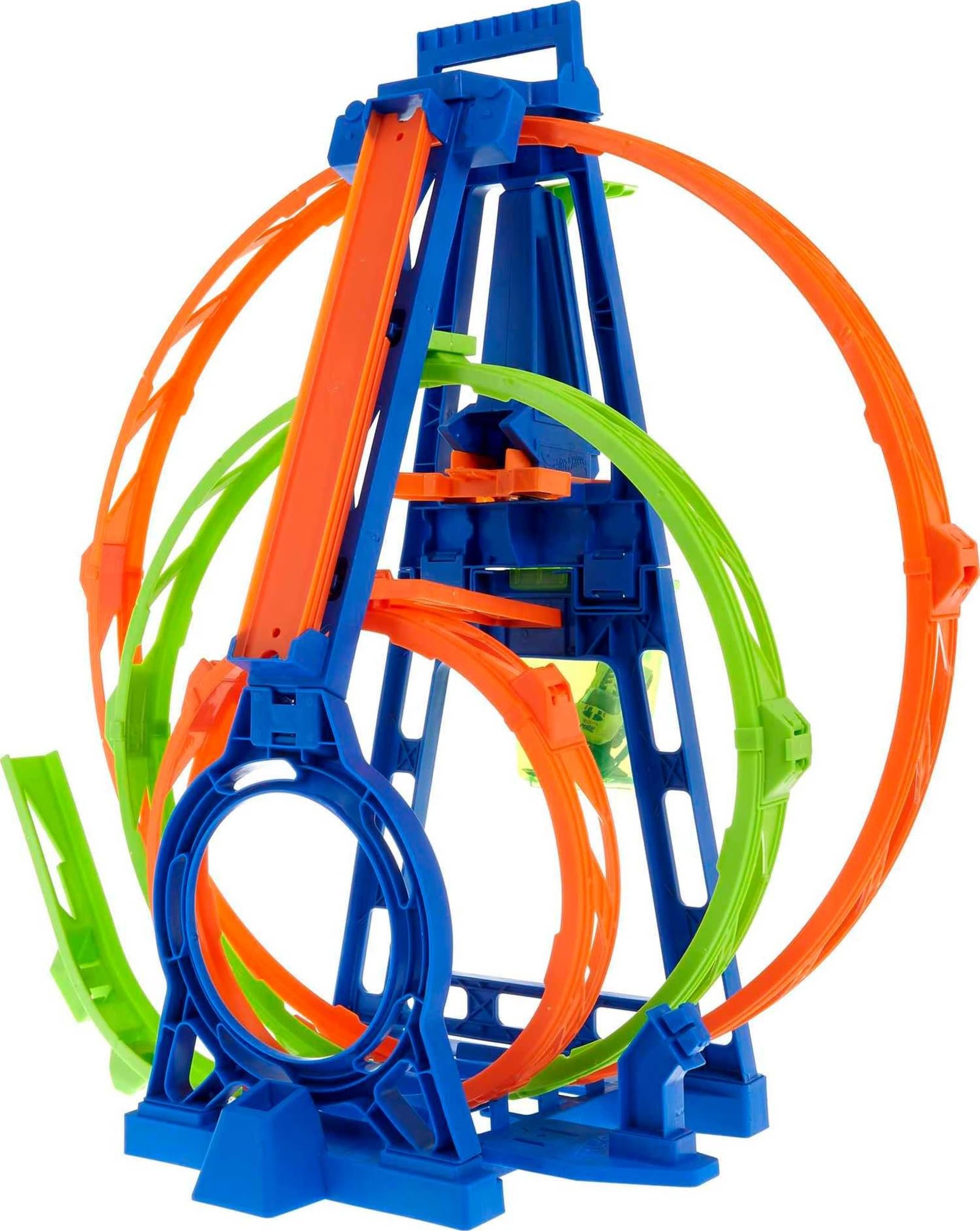 Hot Wheels Toy Car Track Set Triple Loop Kit, 3 Loops & Connects to Other Sets, Includes 1:64 Scale Car