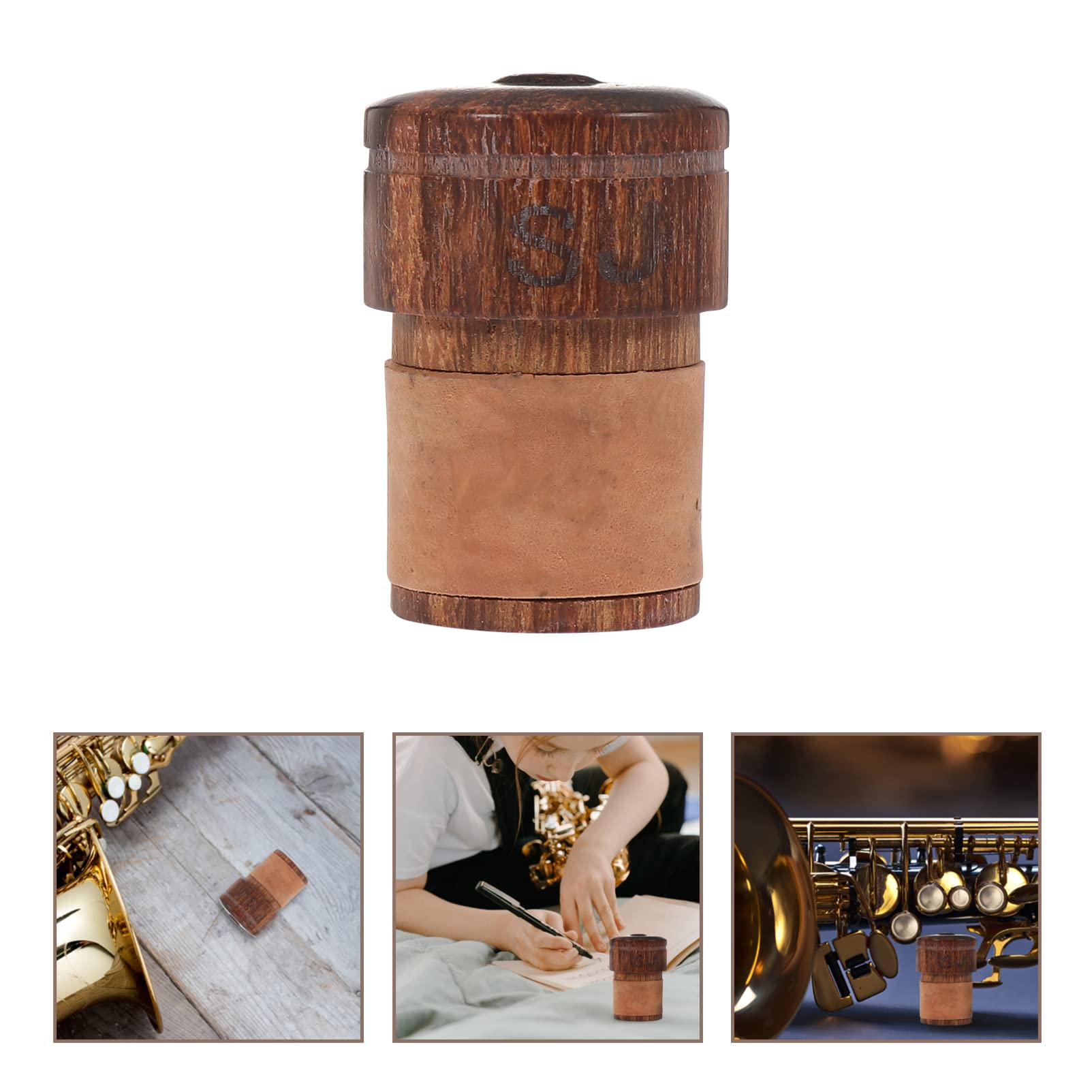 ERINGOGO Safety Sax Tenor Plug Wood Sax Plug saxophone end plug wood saxophone plug tenor sax plug Saxophone End Ebony Saxophone Accessories