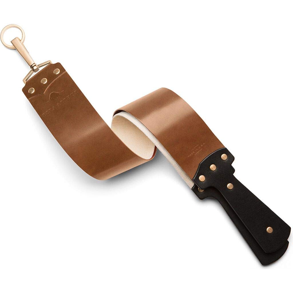 Ezra Arthur 2.5" Cordovan Razor Strop | Whiskey - Gold