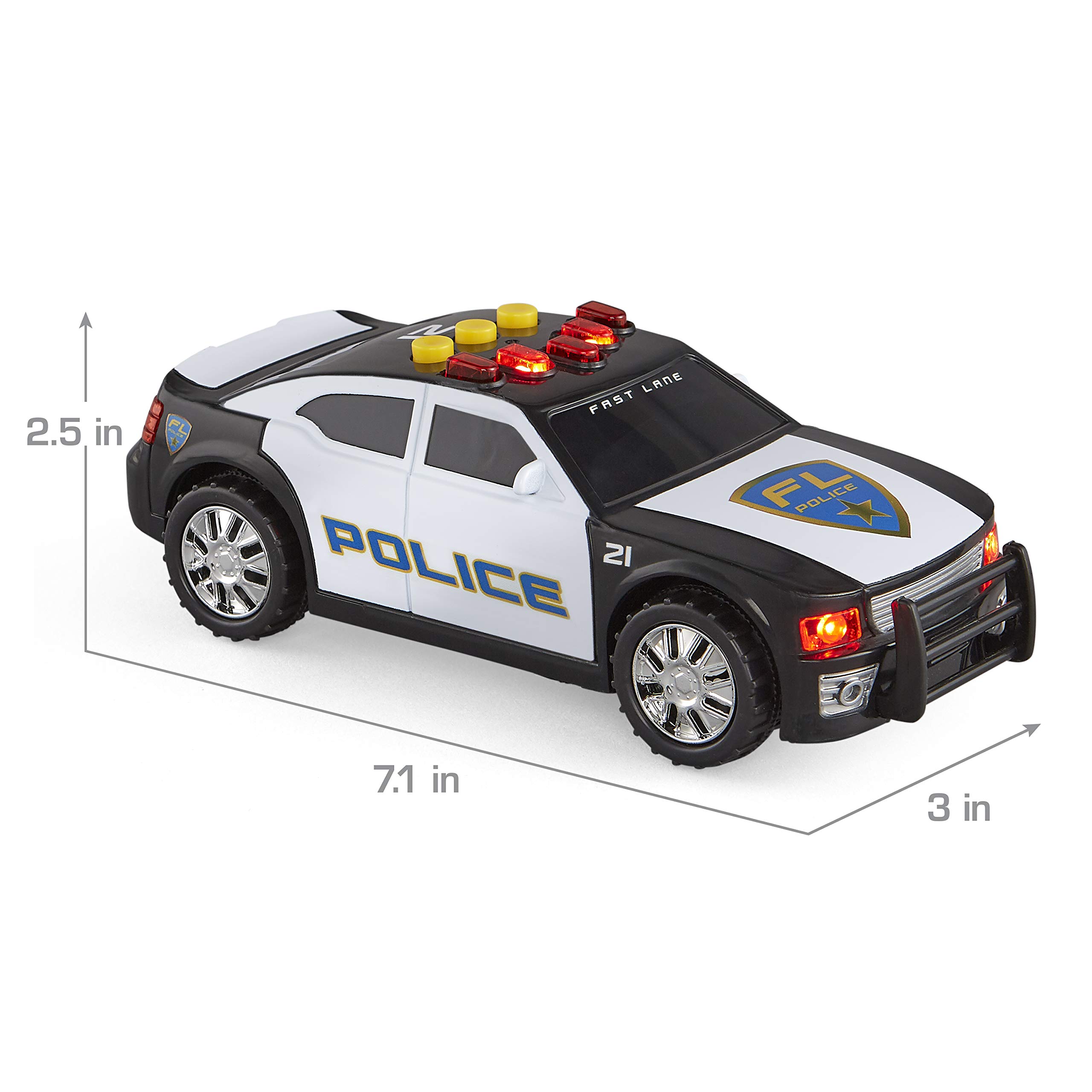 Fast Lane 3pk L&S Emergency Vehicles, AD20642