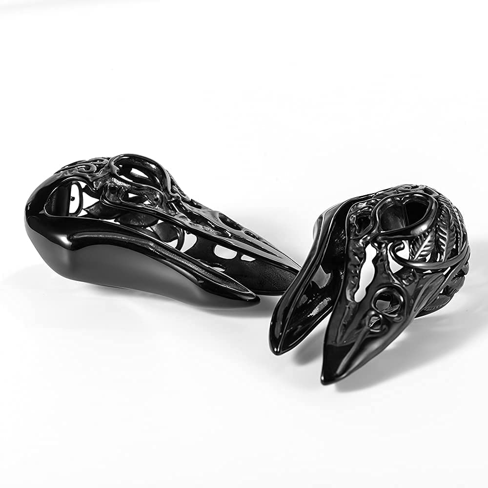 ERKUOO 2PCS 9/16"(14mm) Bird Stainless Steel Ear Weights For Stretched Ears Body Jewelry Piercing Upgrade Plugs