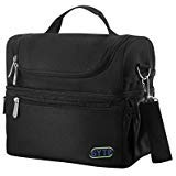 GYTE Insulated Lunch Bag | Large Lunch Box for Men and Women | Meal Prep Lunch Bag with 2 Compartments | Waterproof Adult Lunchbox Includes Side Pocket for Drinks | 10 x 7 x 10 Inches