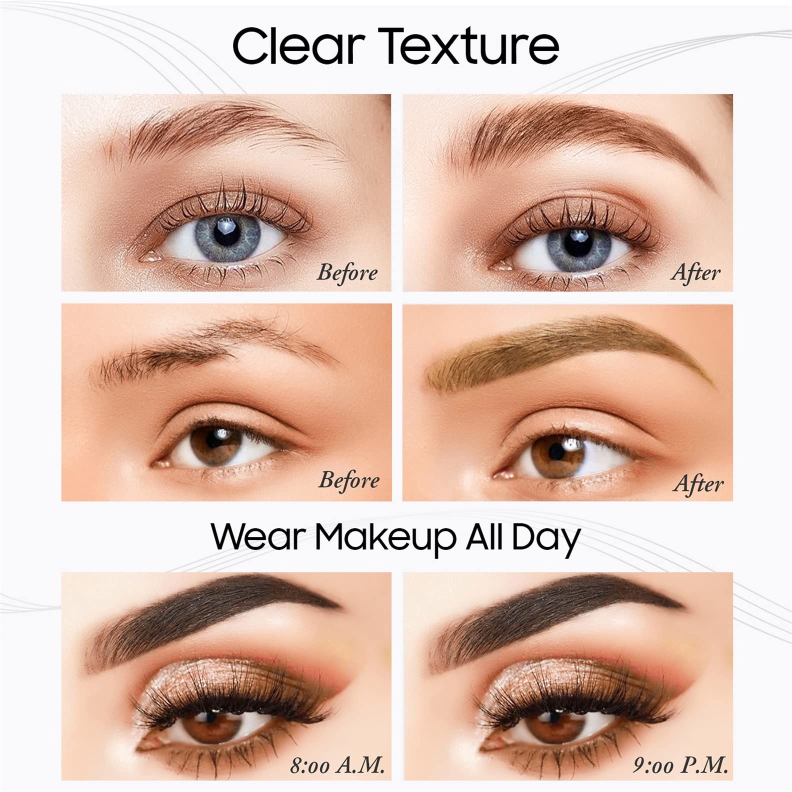 Eyebrow Pencil For Eye Makeup - Microblading Waterproof Eyebrow Pen, Liquid Brow Pencil With 4 Micro-Fork Tip, Long-Lasting Smudgeproof Create Natural Eyebrow Hair Stays on All Day (Dark Brown)
