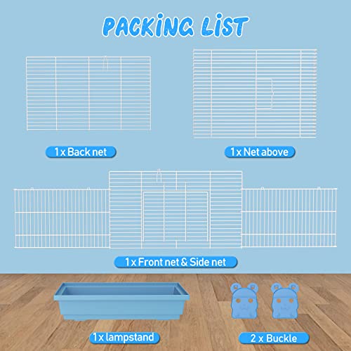Pronetcus Small Hamster Cage, Small Animal Travel Cage - Ideal for Temporary Carrier or Transport of Hamster,Mice, Rats, hampsters, Gerbils, Parrot,Bird,and Baby Squirrels.