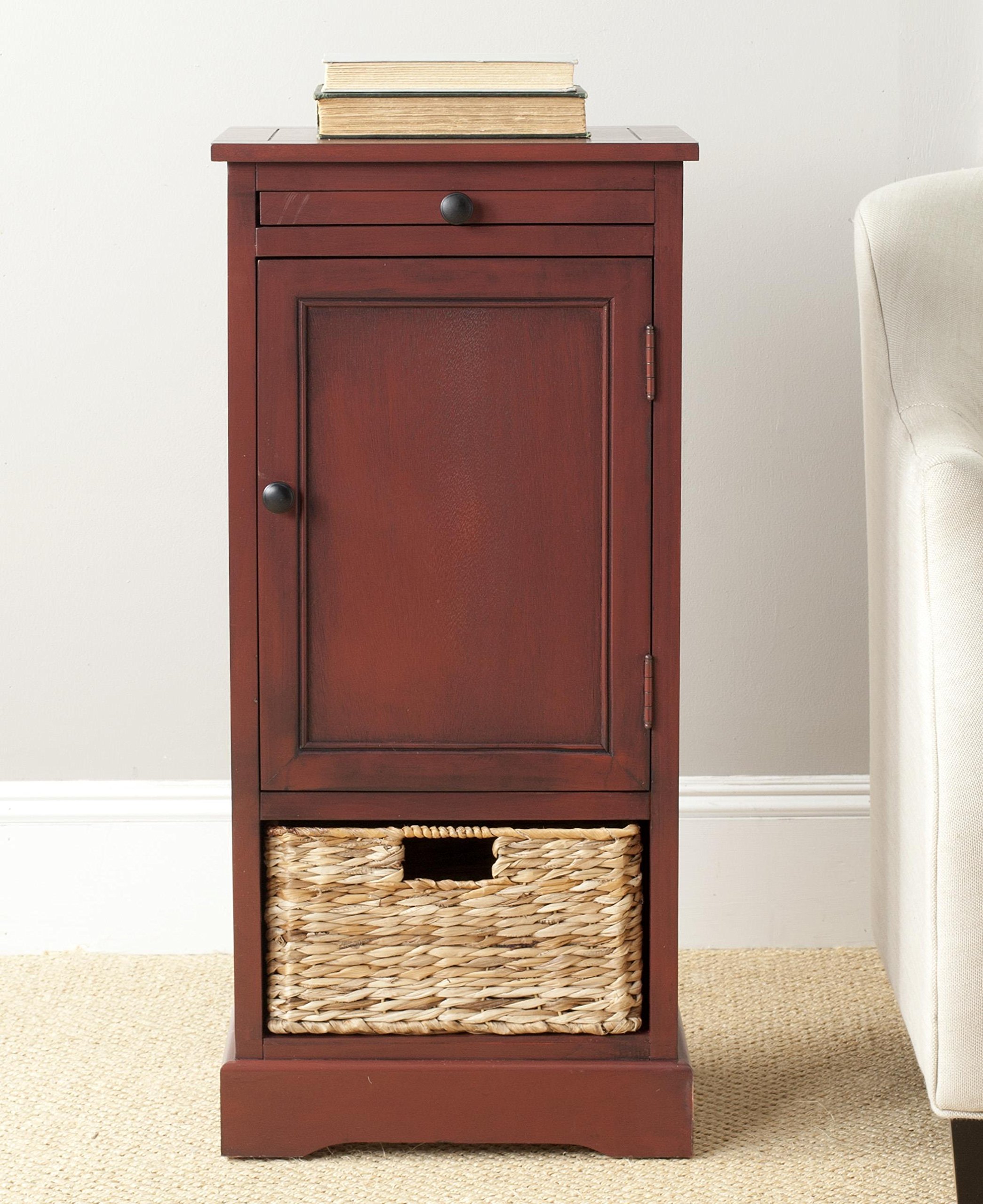 SAFAVIEH American Homes Collection Raven Vintage Grey Tall Storage Unit