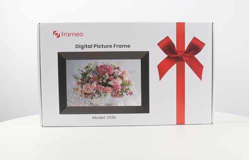 Frameo 10.1 Inch WiFi Digital Picture Frame, 1280x800 HD IPS Touch Screen Photo Frame Electronic, 32GB Memory, Auto-Rotate, Wall Mountable, Share Photos/Videos via Frameo App from Anywhere 2 Pack