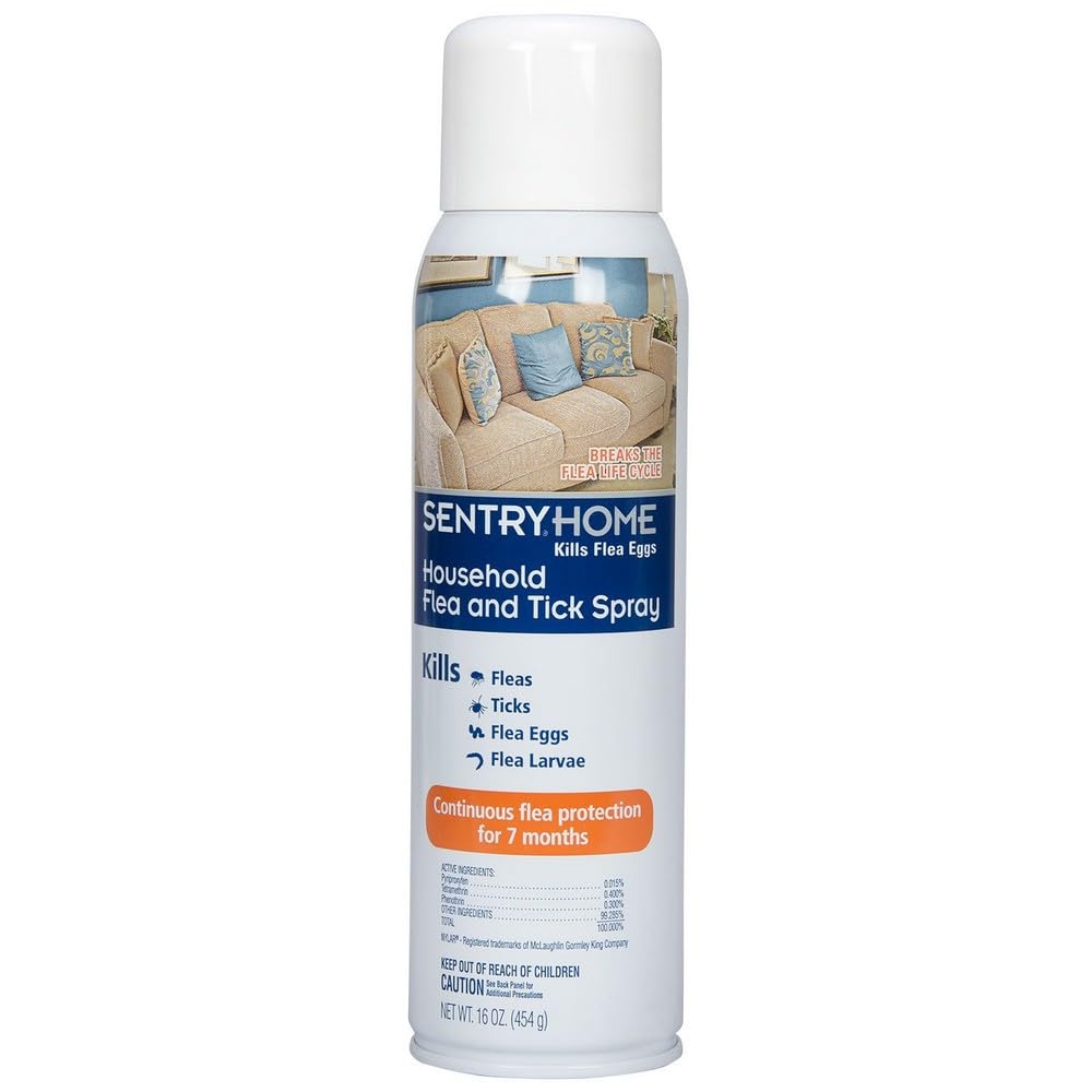 SENTRY HOME Household Flea and Tick Spray, Protect Your Home from Fleas and Ticks, 16 oz