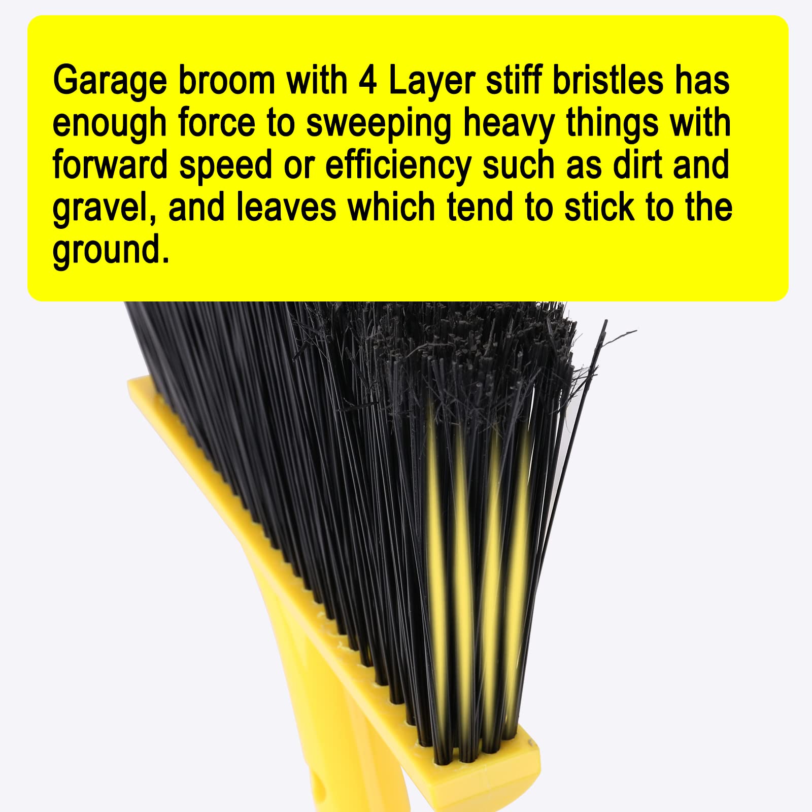 KeFanta Outdoor Broom Replacement Handle, 58" Heavy-Duty Commercial Broom Handle Refills (Not Include Broom Head)