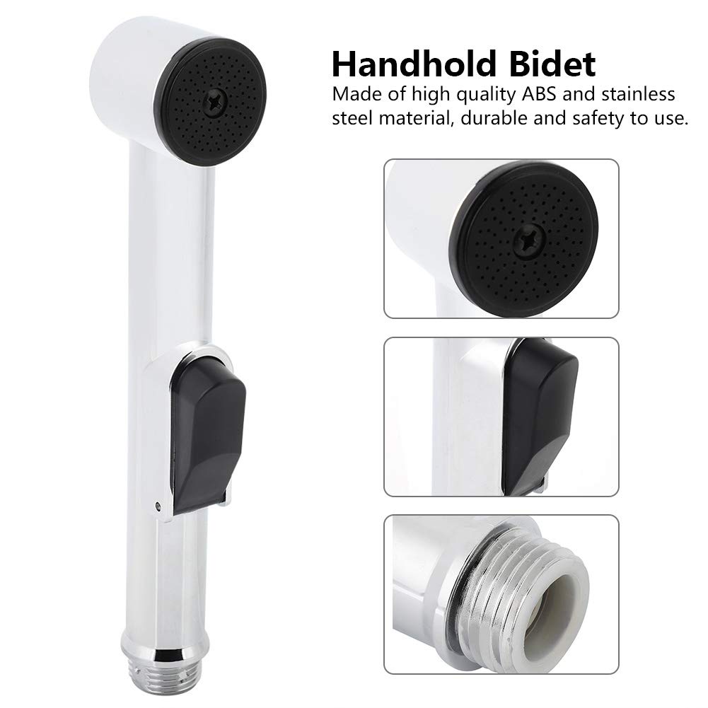 Toilet Bidet Spray Head Kit for Women - ABS Stainless Steel Handheld Shower Pet Tool