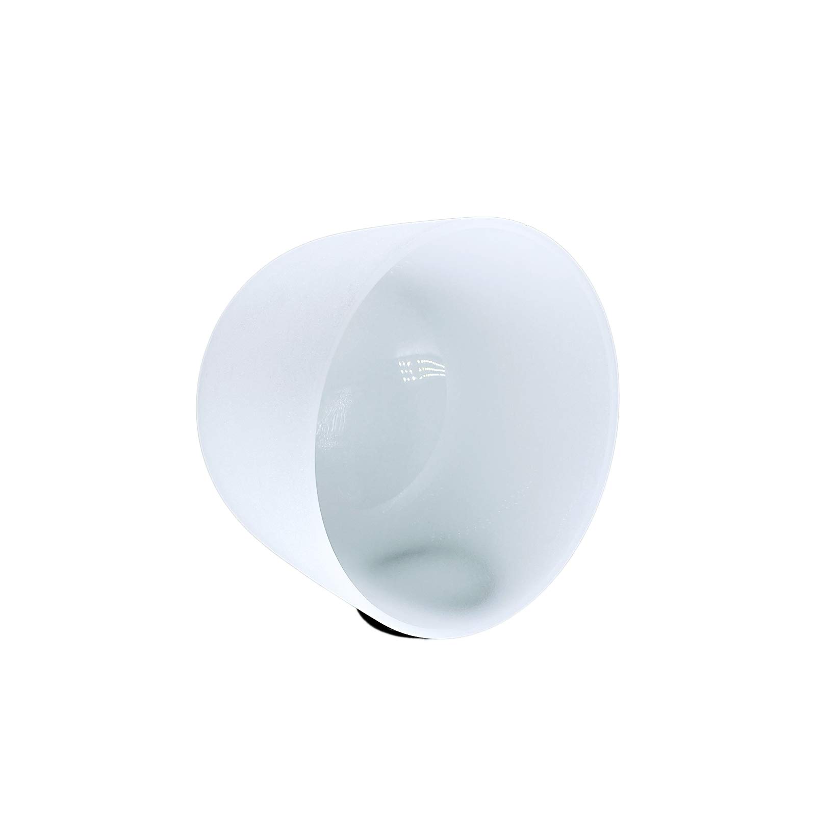 Frosted F Note Heart Chakra Quartz Crystal Singing Bowl 8 inch with Free O-Ring Glue and Plastic rod wrapped in Sheepskin included For Healing and Mindfulness