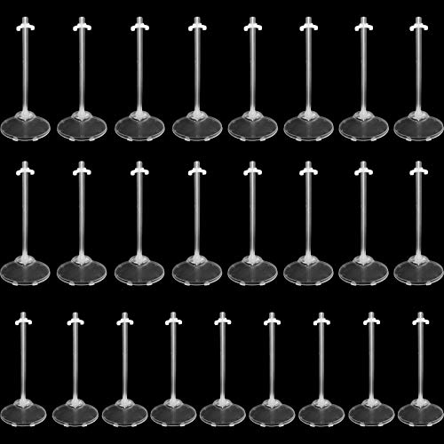 SOTOGO 25 Pieces Doll Stands Display Holders Doll Mini Display Stand Doll Support Frame Toy Doll Accessories Prop up 11 to 13 Inch Dolls and Action Figures, White