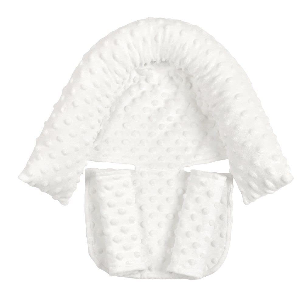 Infant Headrest Cushion Stroller Accessories Sleeping Head Support Carseat Neck Protection(White)