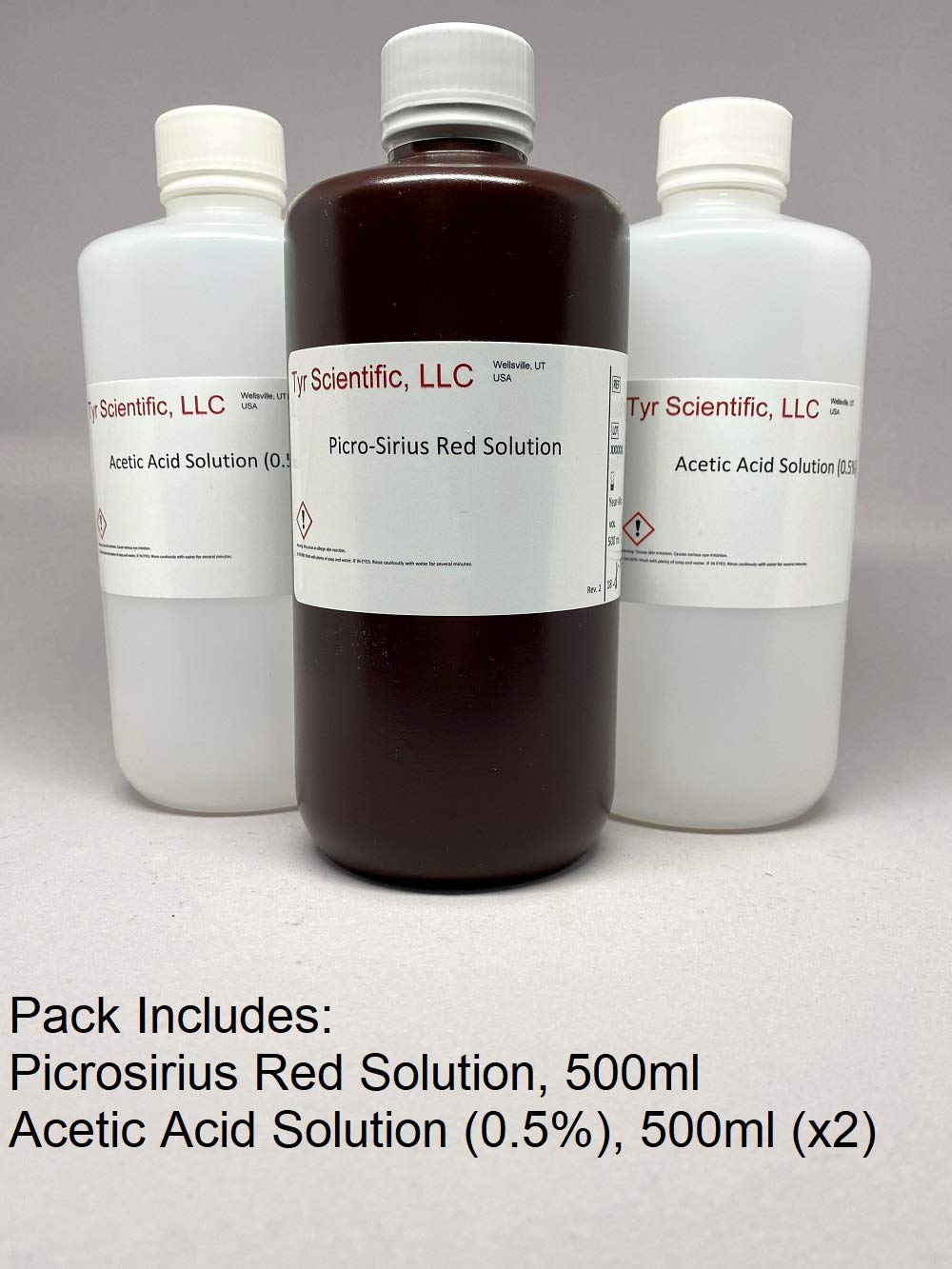 Picrosirius Red Stain Pack (for Collagen), 500ml