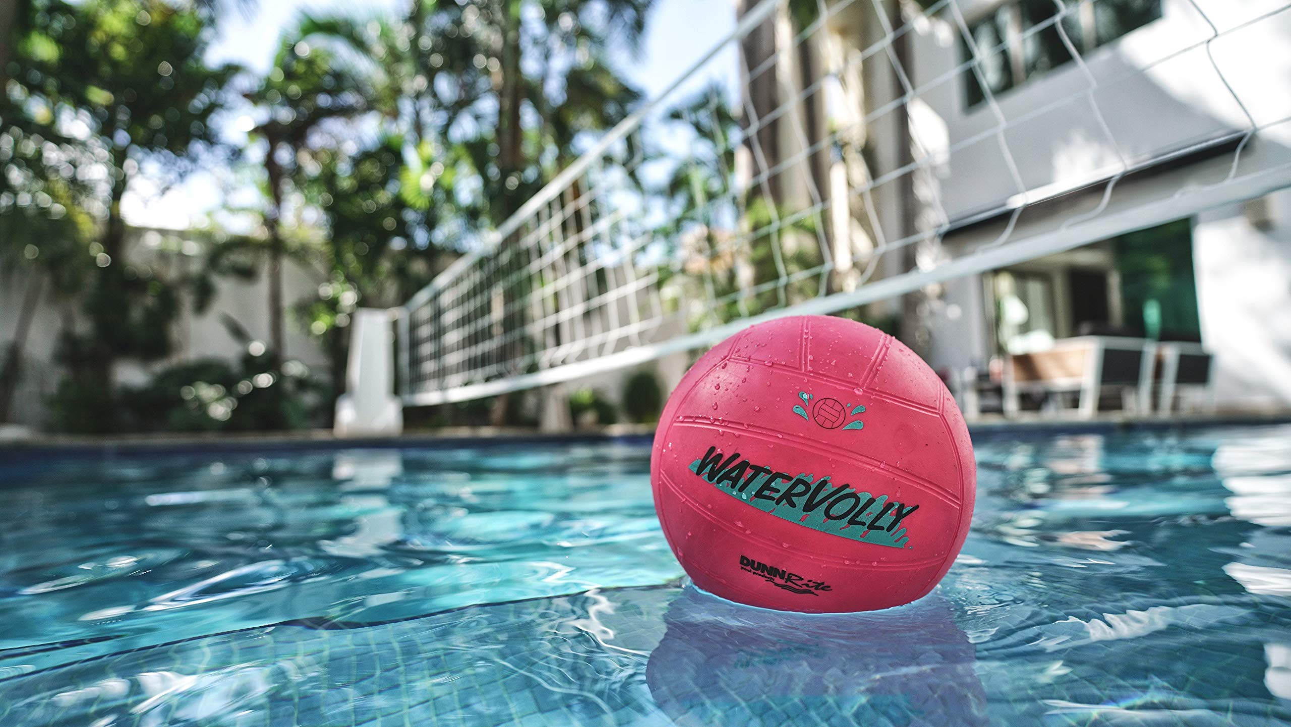DUNNRITE Products Outdoor Pool and Beach Volleyball Choose from Two Colors (Hot Pink)