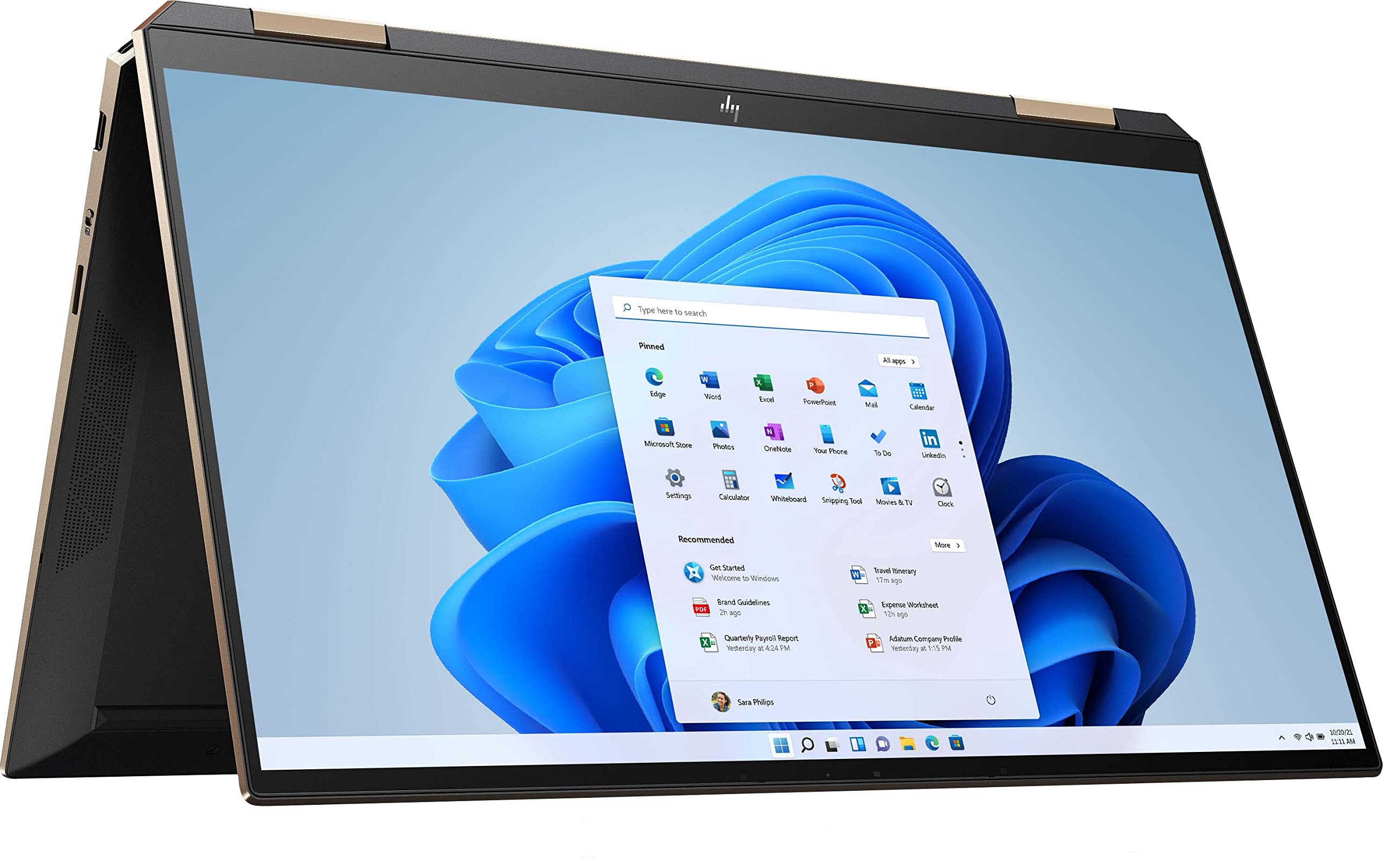 HP Spectre Touch x360 13 in Ash-Gold Convertible Laptop 11th Gen Intel i5 up to 4.2GHz 8GB DDR4 256GB SSD 13.3in FHD Backlit Keyboard Win 11 (13-AW200-Renewed)