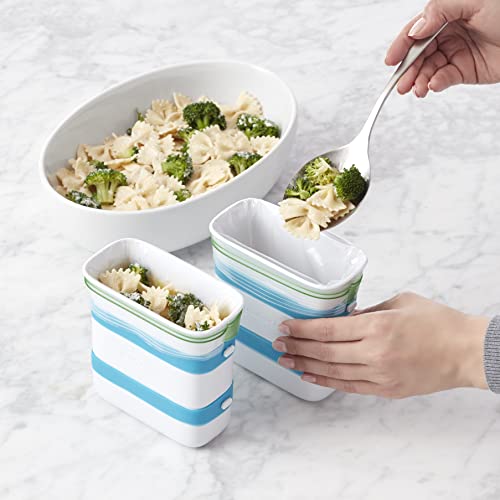 YouCopia FreezeUp Freezer Food Block Maker, 2 Cup, 2-Pack, Meal Prep Bag Container to Freeze Leftovers and Soup