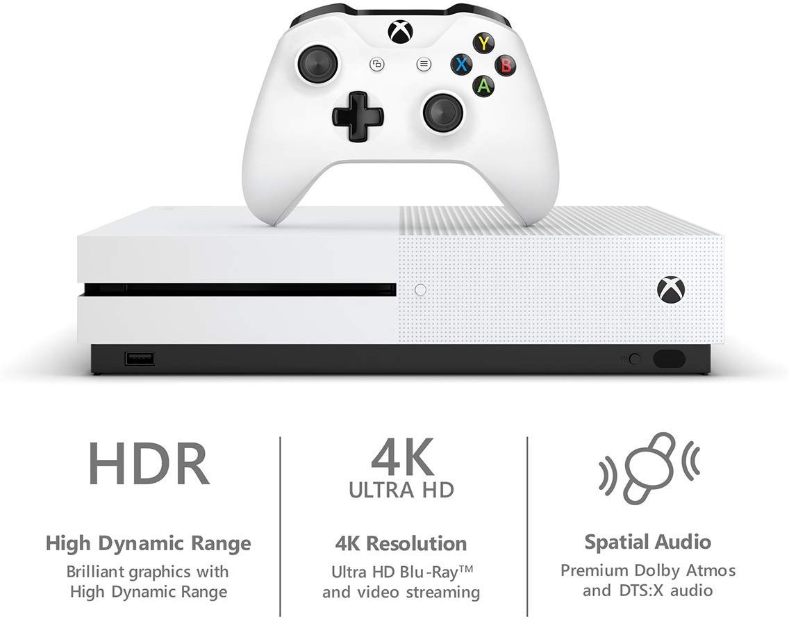 Xbox One S 1TB NBA 2K19 Red Dead Bonus Bundle: Red Dead Redemption 2, NBA 2K19 Game, Xbox One S 1TB Console, Xbox Wireless Controller, Choose Your Favorite Game