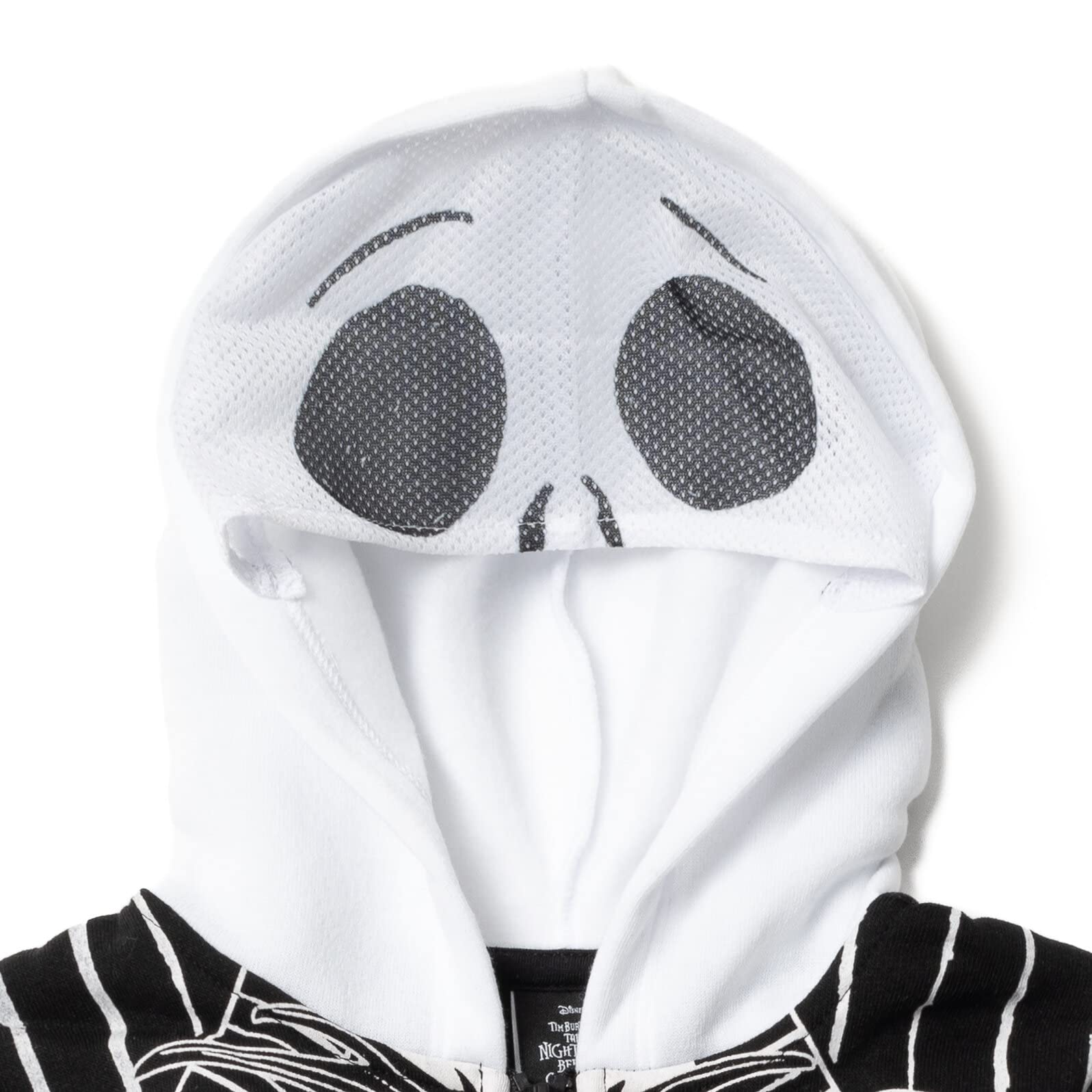 Disney Nightmare Before Christmas Jack Skellington Little Boys Fleece Zip Up Hoodie 7-8