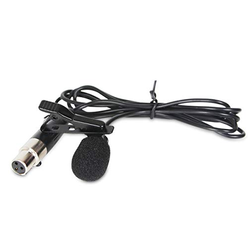 Depusheng Professional 3 Pin XLR TA3F Lavalier Lapel Tie Clip Cardioid Condenser Microphone for PC Wireless Bodypack Transmitter