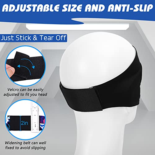 i-FSK VR Masks Sweat Band for Oculus Quest 2 Accessories, VR Eye Mask Cover Adjustable for VR Headsets, Breathable Facemask for Occulusquest2 Virtual Reality Workouts Supernatural, 1 Pack Black