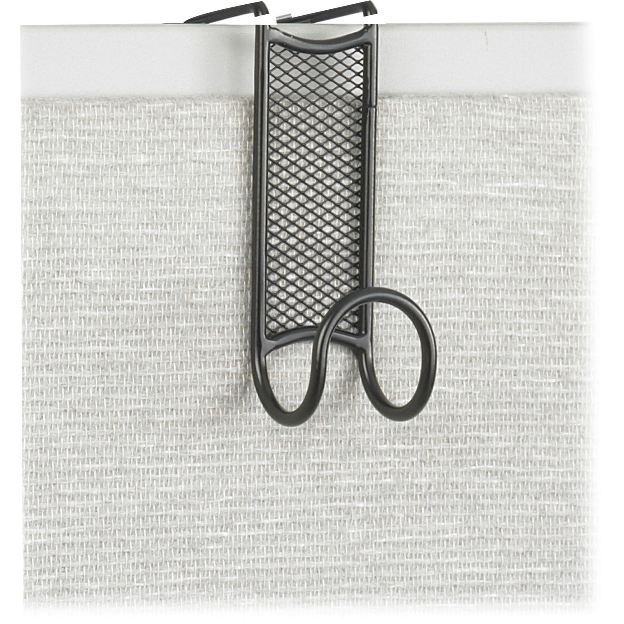 Safco Onyx Panel/Door Coat Hook, Steel, Charcoal