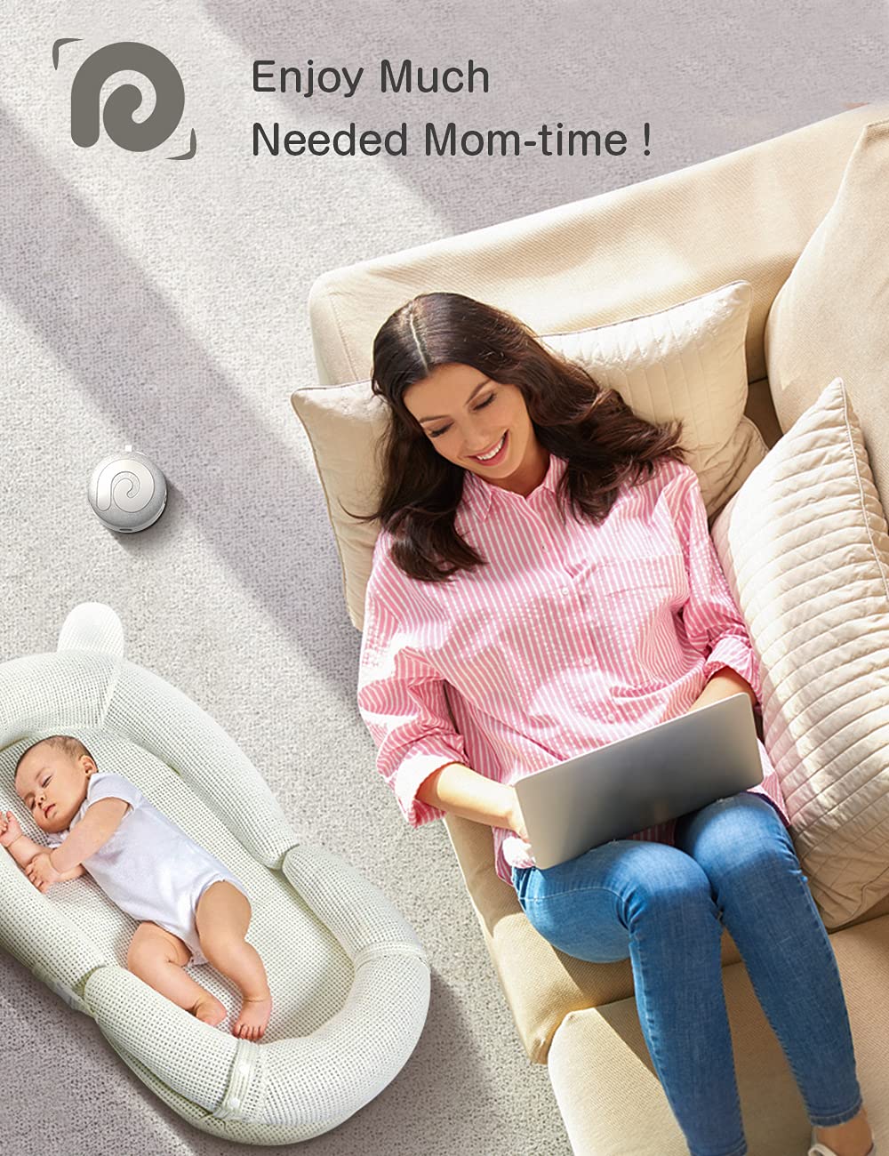 Dreamegg D11 Bundle with Adapter - Dreamegg Portable White Noise Machine for Baby and Dreamegg AC Adapter for Dreamegg D11 White Noise Machine