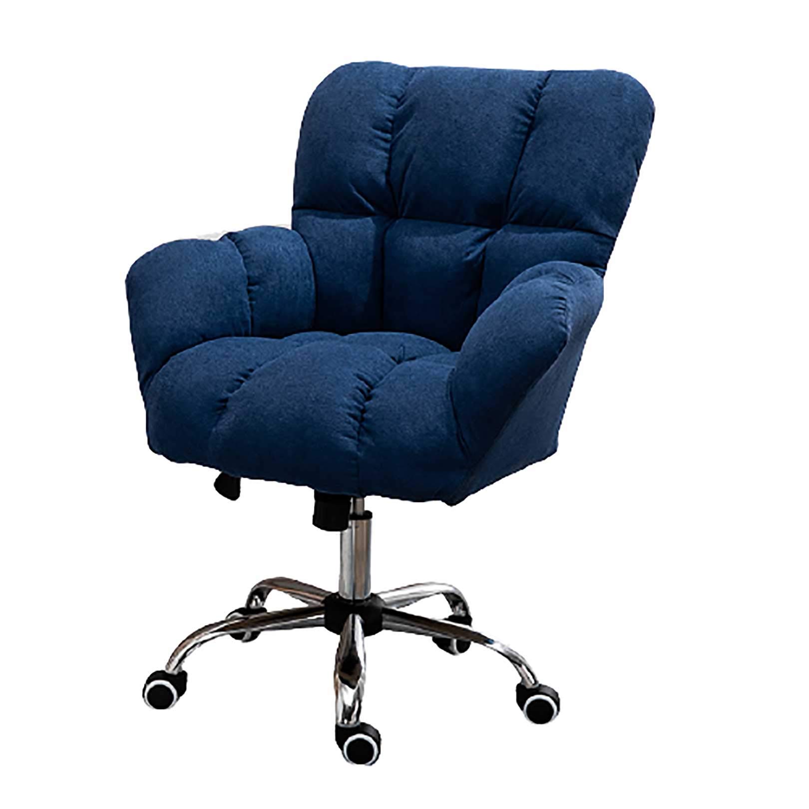 GAOPANG Home Office Chair Ergonomic Desk Chair Five Star Steel Foot Stand and Mute Caster Adjustable Computer Chair (Linen)